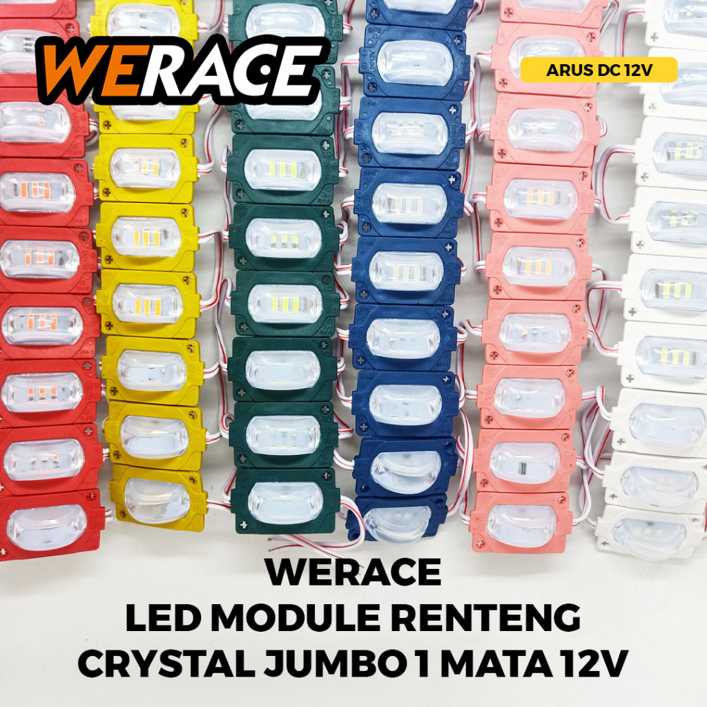 Jual Werace Lampu LED Module / Renteng New Crystal Jumbo 1 mata 12V 24V ...