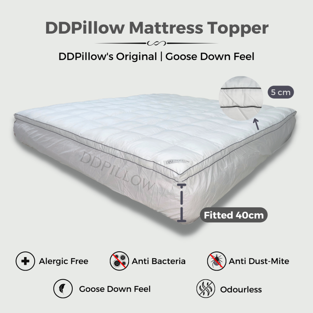 Jual DDPillow Mattress Topper Hotel Goose Down Feel / Matras Topper ...