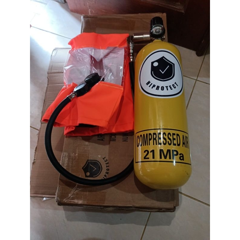 Jual emergency Escape Breathing Device (EEBD)15menit 3liter hiprotect bukan hypro hwayan jiangbo ...