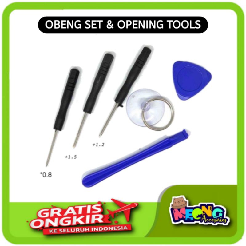 Jual OBENG SET DAN OPENING TOOLS SET / OBENG HP | Shopee Indonesia