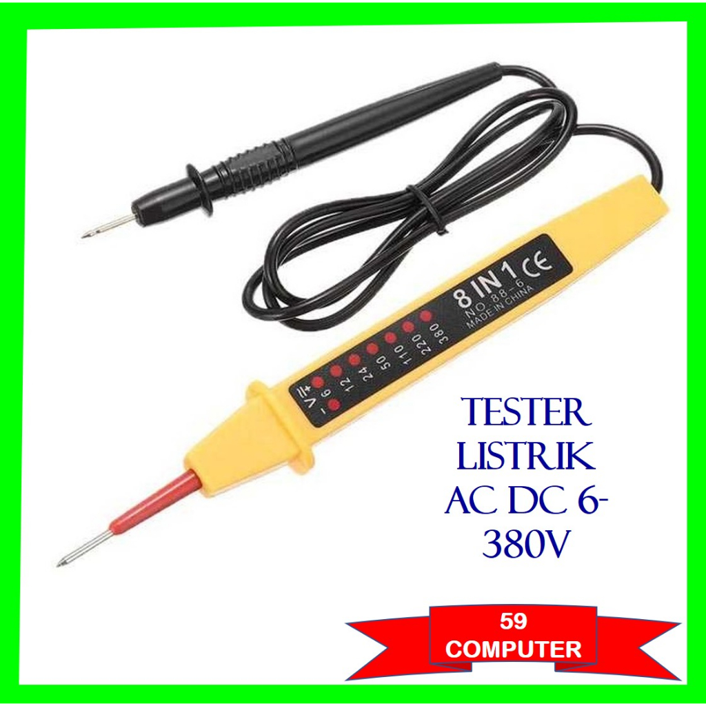 Jual Tespen Detektor Voltase 6-380V Alat Cek Arus Listrik Test Pen AC ...