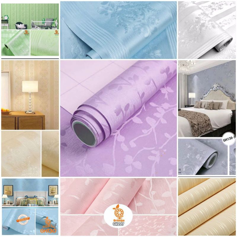 Jual Walpaper Kamar Wallpaper Dinding Kamar Tidur Polos Wallpaper ...