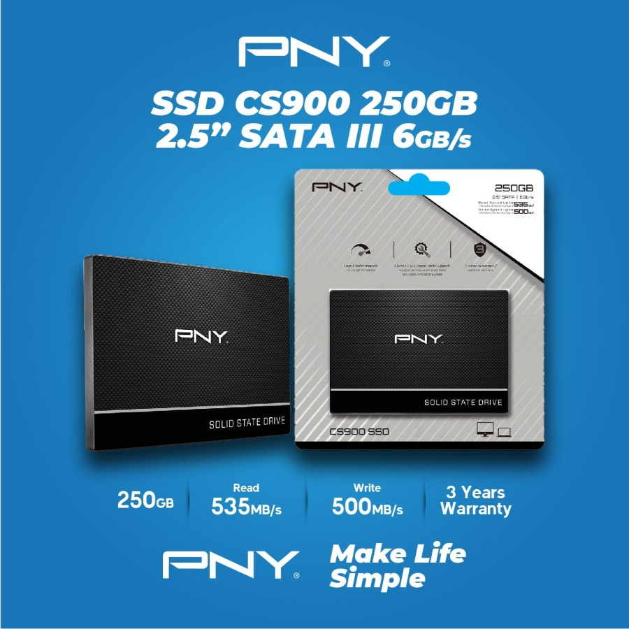 Jual SSD PNY CS900 250GB 2.5 SATA | Shopee Indonesia