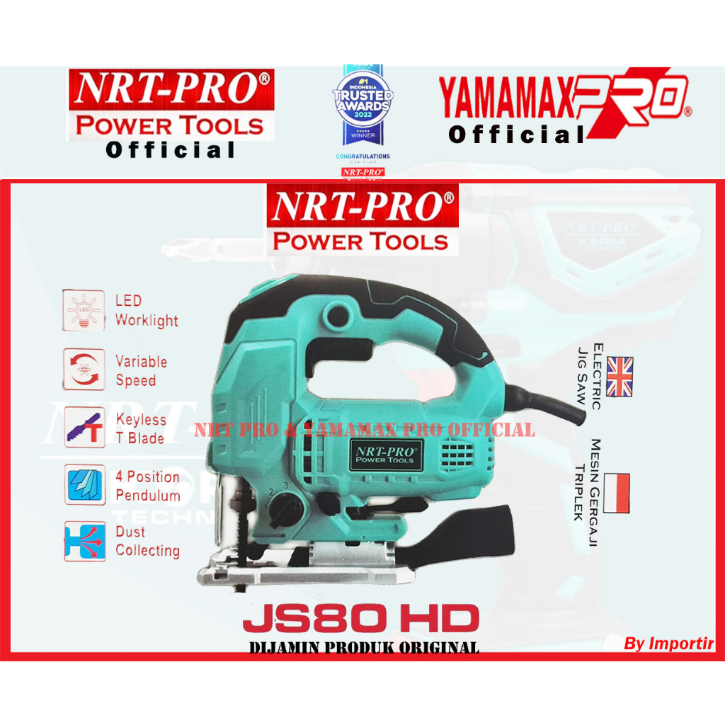 Jual NRT PRO JS80HD Mesin Jigsaw Gergaji Triplek Potong Kayu Listrik ...