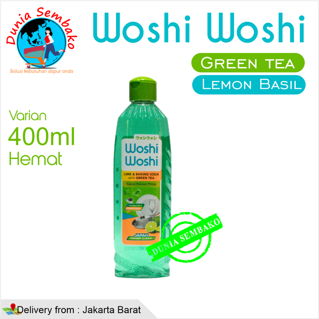 Jual Woshi Woshi Japan Power Clean sabun cuci piring 400ml botol | Shopee Indonesia