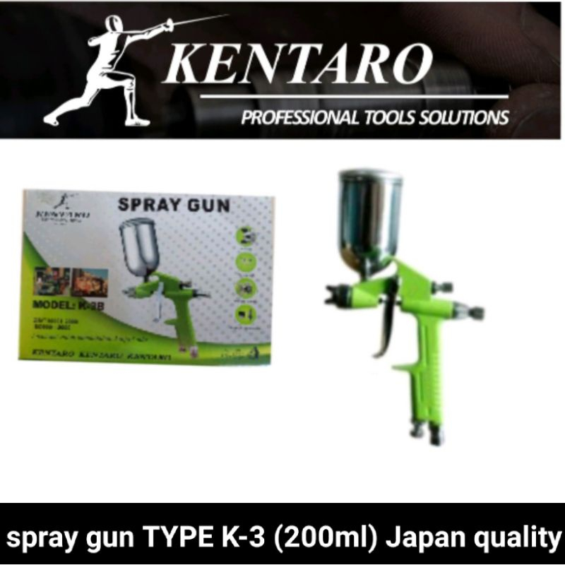 Jual SPRAY GUN K-3B / SEMPROTAN CAT 200ML KENTARO JAPAN QUALITY ...