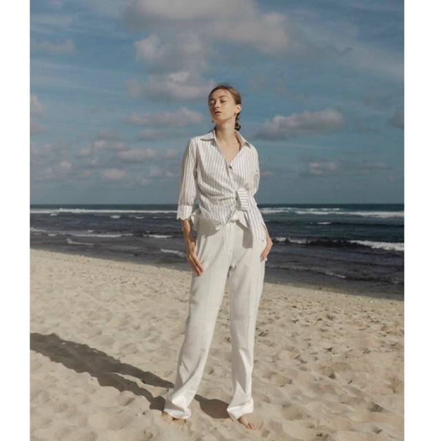 Jual (LAST PIECE) PIAF - PHILO WRAP SHIRT | Shopee Indonesia