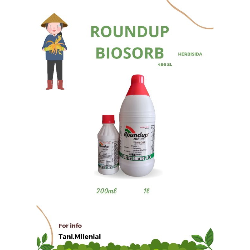 Jual ROUNDUP BIOSORB 1LITER | Shopee Indonesia