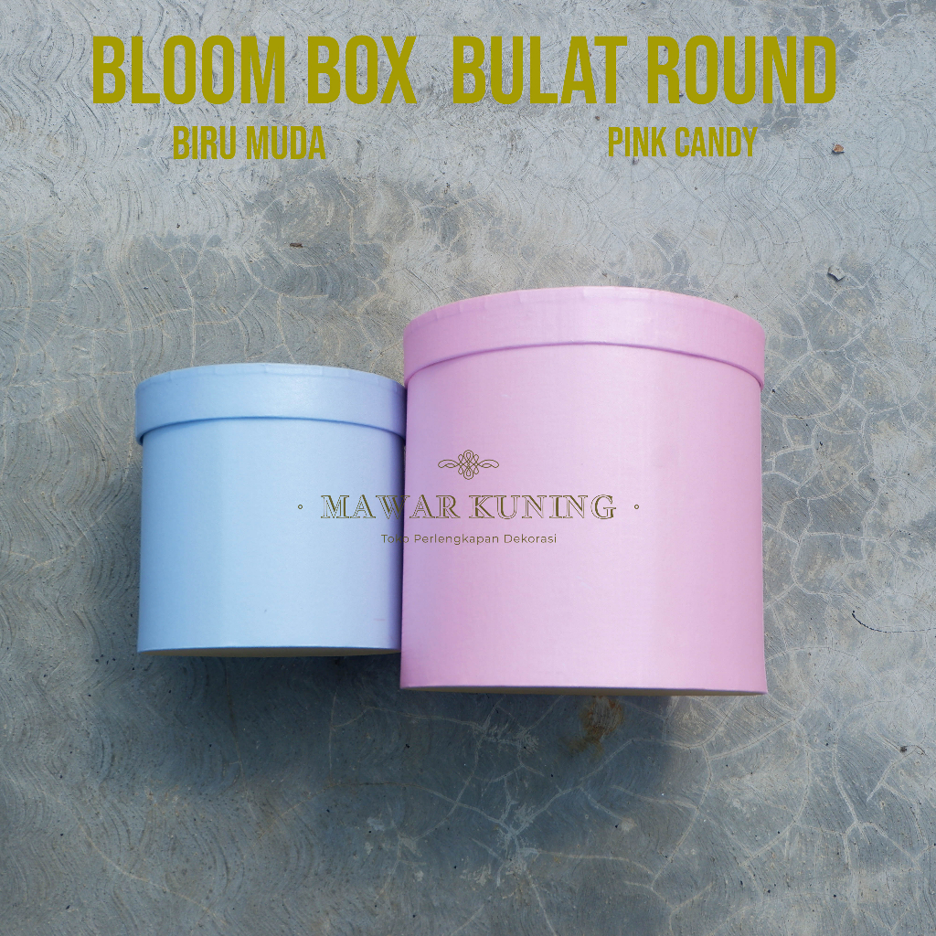 Jual Bloom Box Bulat Round / Bloom Box Kado / Bloom Box / Kotak Bunga ...