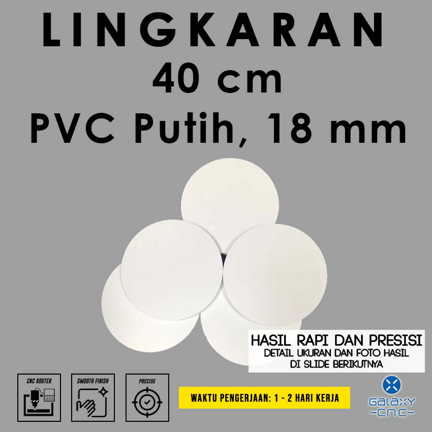 Jual Lingkaran 40 cm - PVC Foam Board warna putih, 18 mm - Dekorasi/MDF/Triplek | Shopee Indonesia