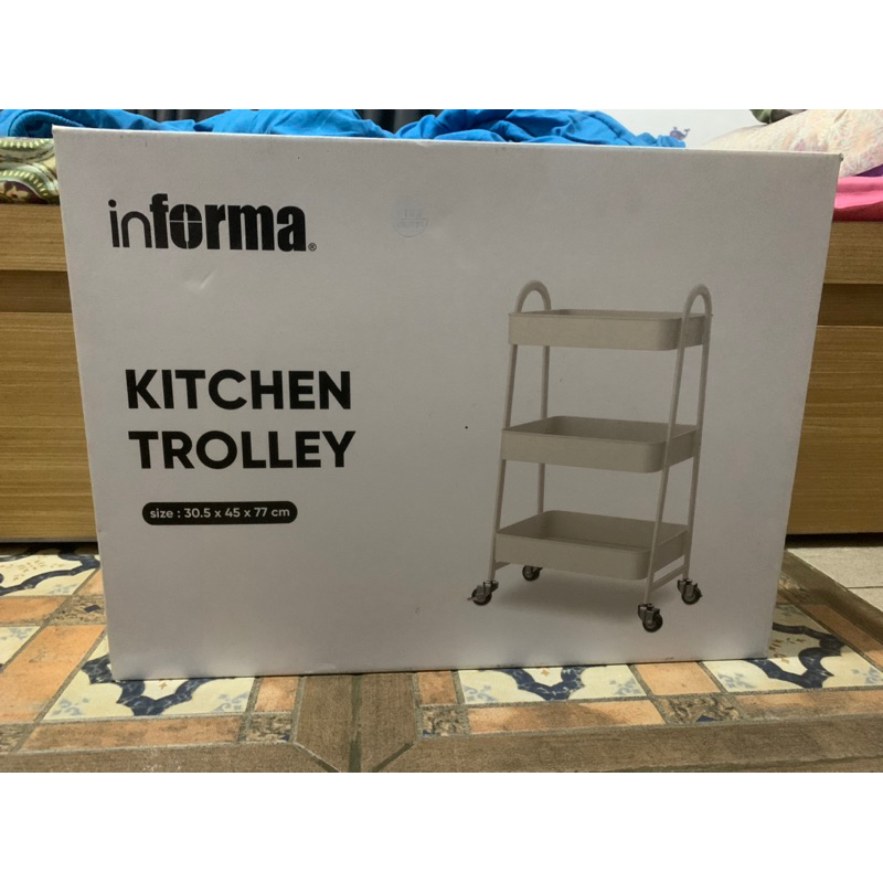 Jual Kitchen Trolley Informa Walter - Putih | Shopee Indonesia