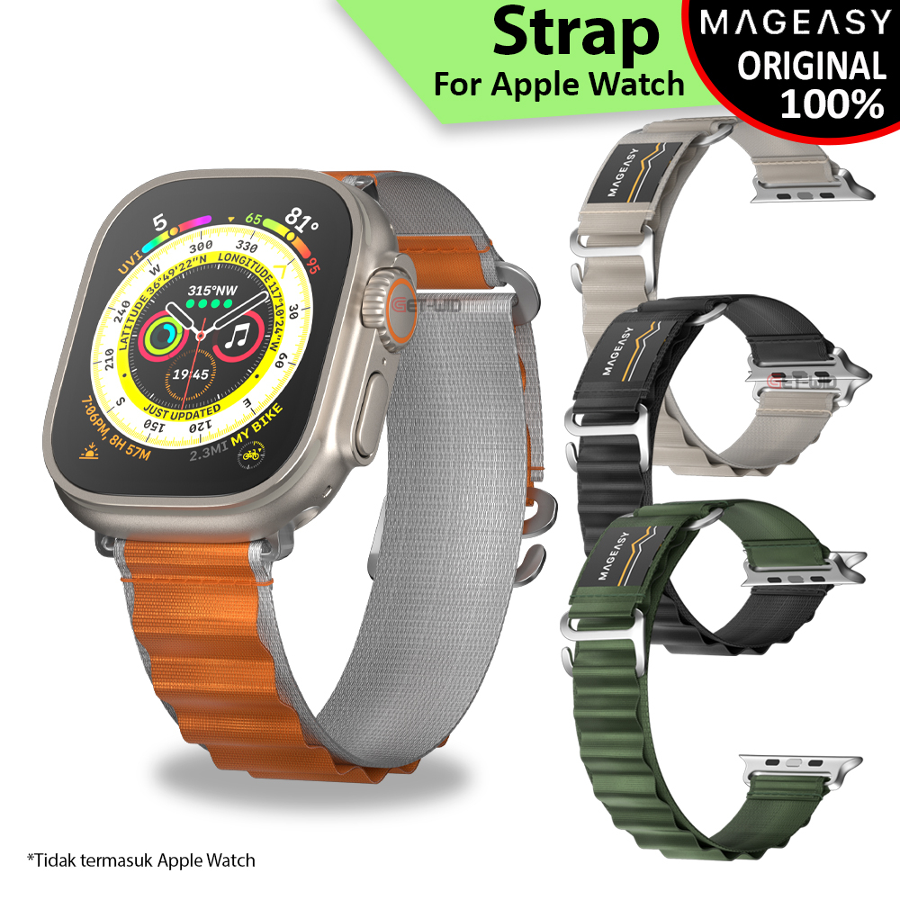 Jual Strap Apple Watch Ultra 9 8 7 6 5 4 3 2 1 SE MagEasy Active Tali ...