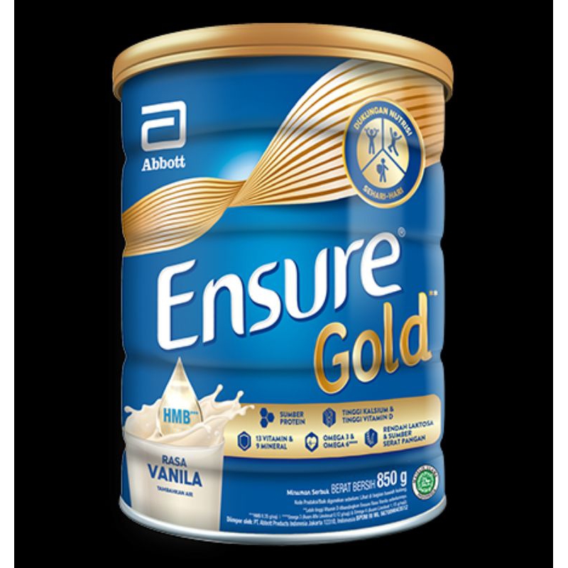 Jual Ensure Gold Vanila 850gr Kaleng Dewasa - Lansia (BARU) | Shopee ...