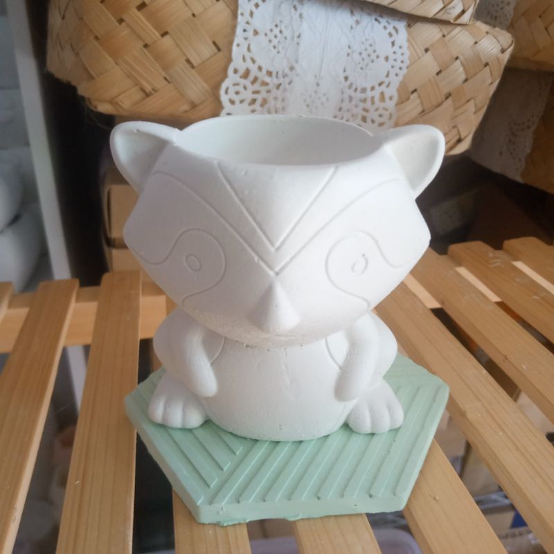 Jual Patung Pot mini sukulen Warna Putih Polos Pot Hias Home Decor ...