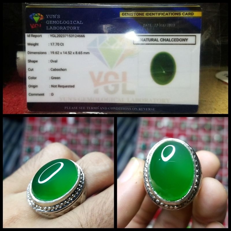 Jual PLUS MEMO NATURAL KRISTOPAS IJO GARUT BATU AKIK CINCIN PERMATA 378 ...