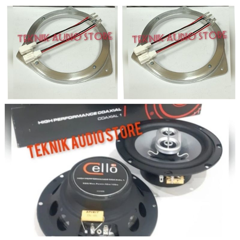 Jual Speaker Coaxial Cello Plus Ring Include Soket PNP Mobil Inova ...