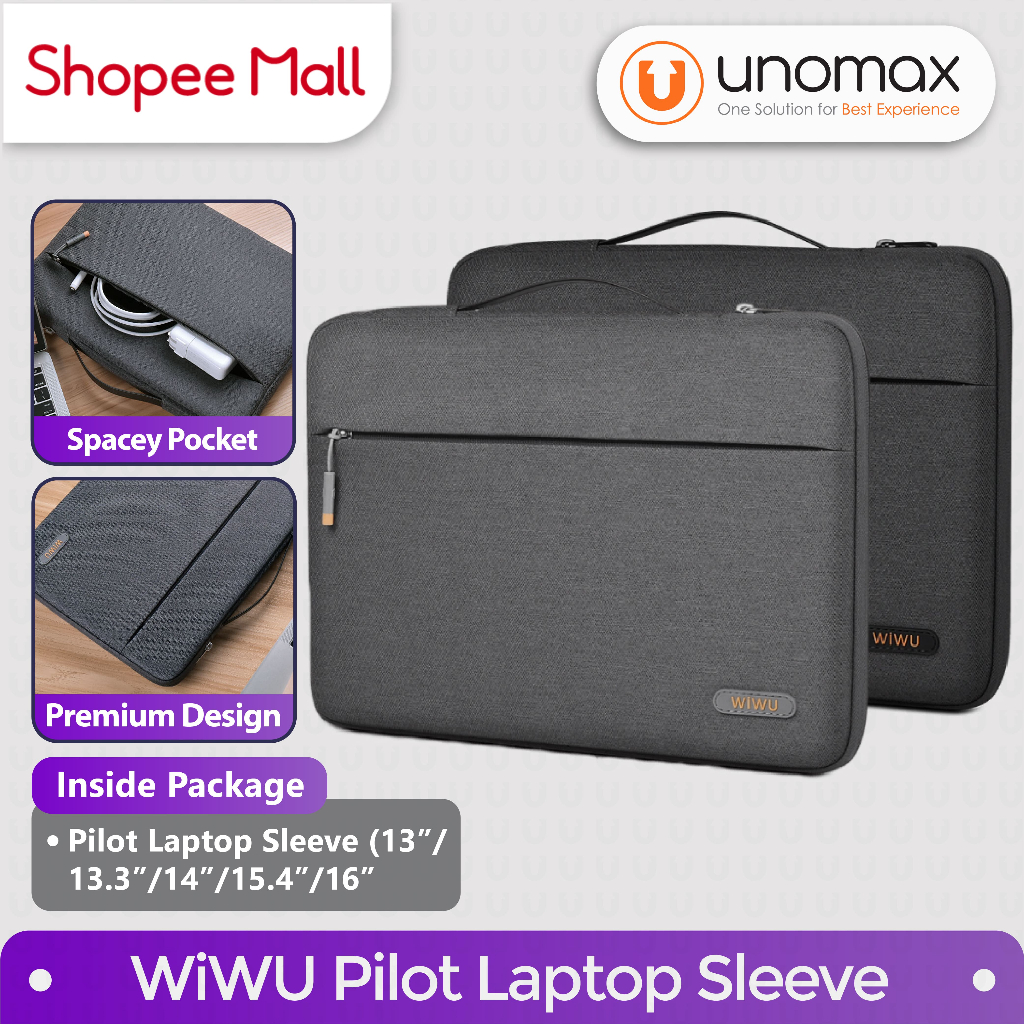 Jual Laptop Sleeve WiWU Pilot 13" / 14" / 13.3" / 15.4" / 16" / 15.6 ...
