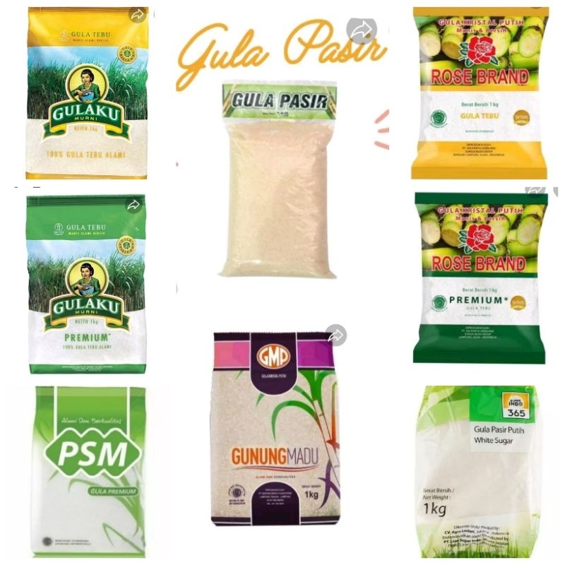 Jual Gula Pasir 1 kg Pack/Repack | Shopee Indonesia