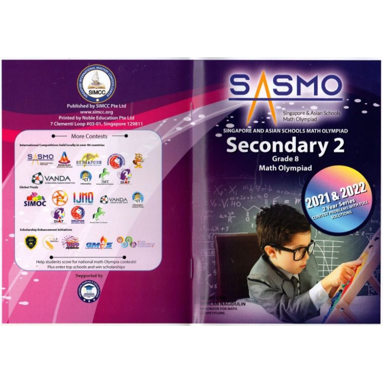 Jual SINGAPORE & ASIAN SCHOOLS MATH OLYMPIAD ( SASMO ) - SEC 2 ( 2021 ...