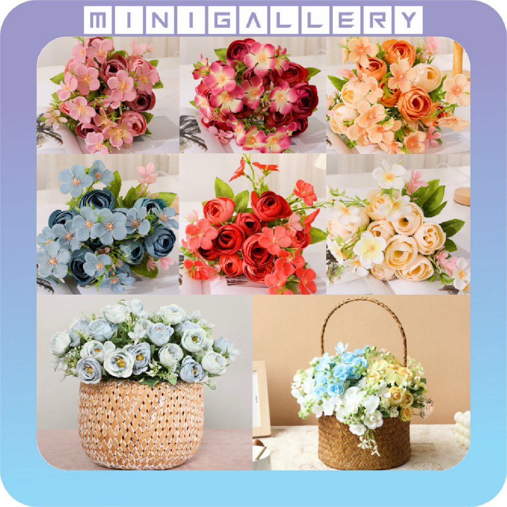 Jual Bouquet Bunga Rose Hias Artifisial Dekorasi Rumah Kantor Hotel ...