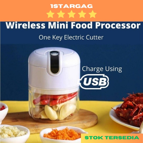 Jual USB Mini Food Processor 250 ML Portable Blender Chopper Mini ...
