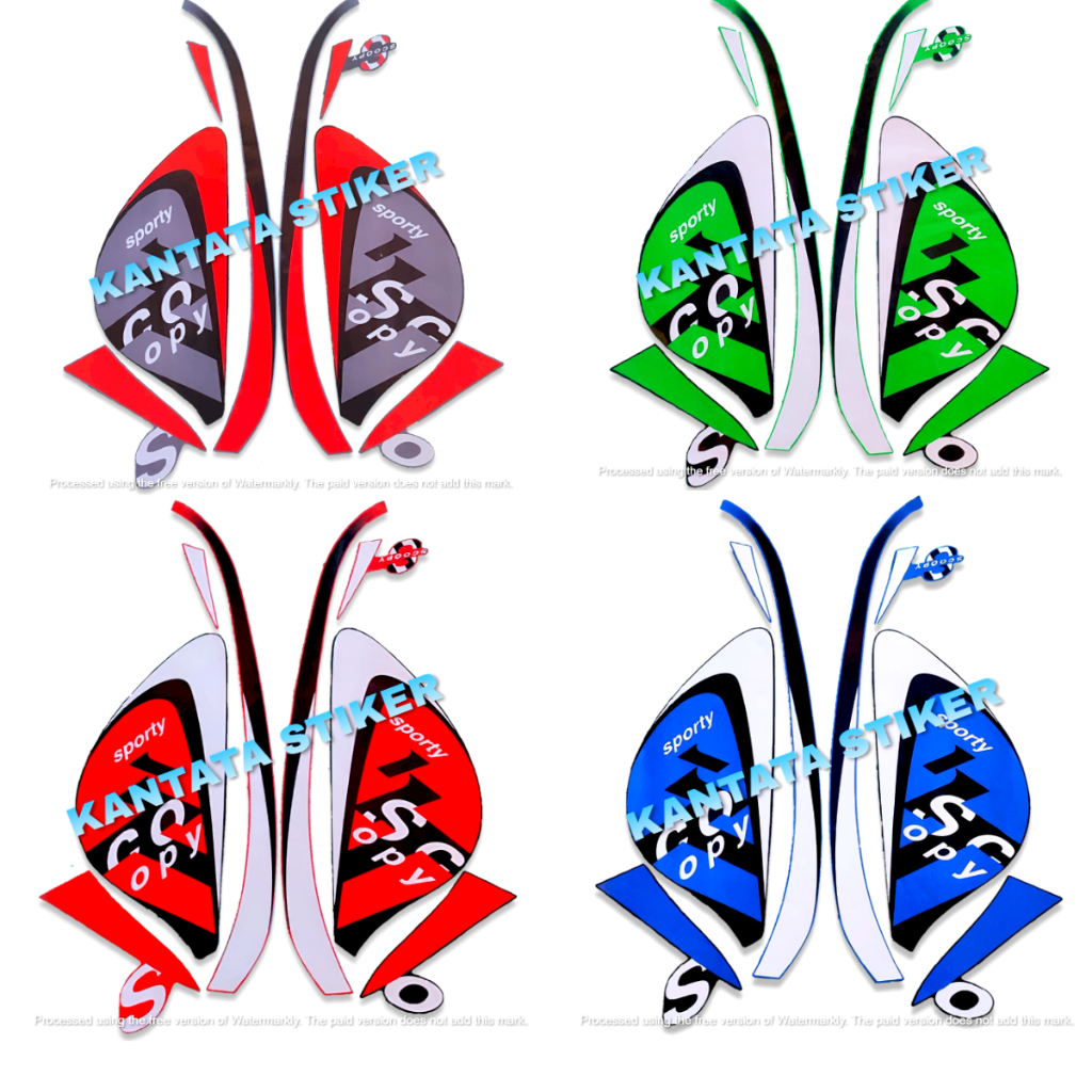 Jual STIKER STRIPING LIS LES BODY MOTOR HONDA SCOOPY SPORTY 2022 ...