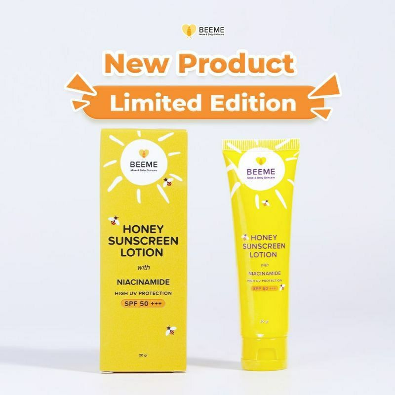Jual BeeMe Sunscreen Lotion Bayi Anak SPF 50 with Niacinamide Sunblock ...