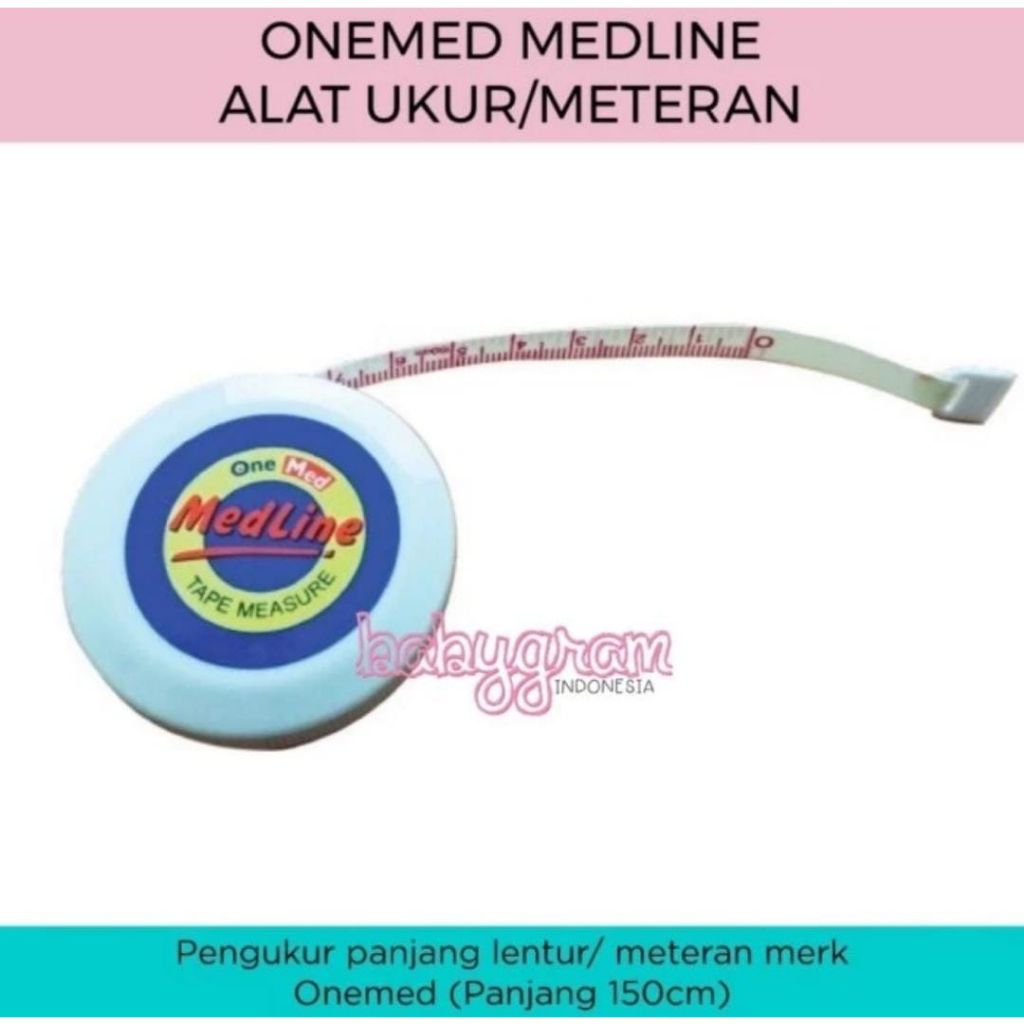 Jual Meteran Gulung Onemed / Metline / Meteran Lingkar Kepala Bayi ...