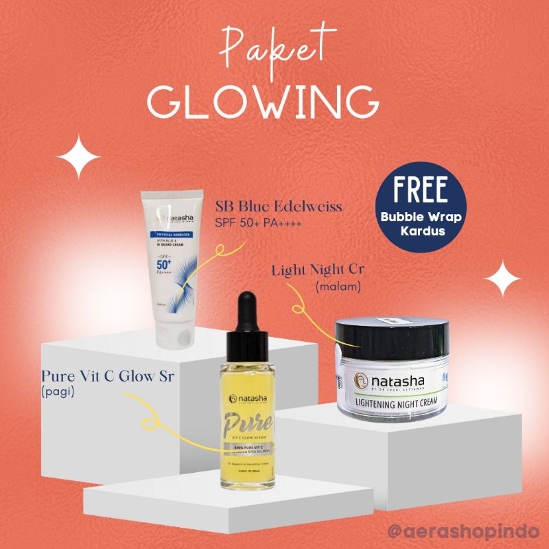 Jual PAKET GLOWING / PAKET PENCERAHAN/ PAKET VIT C / PAKET BRIGHTENING ...