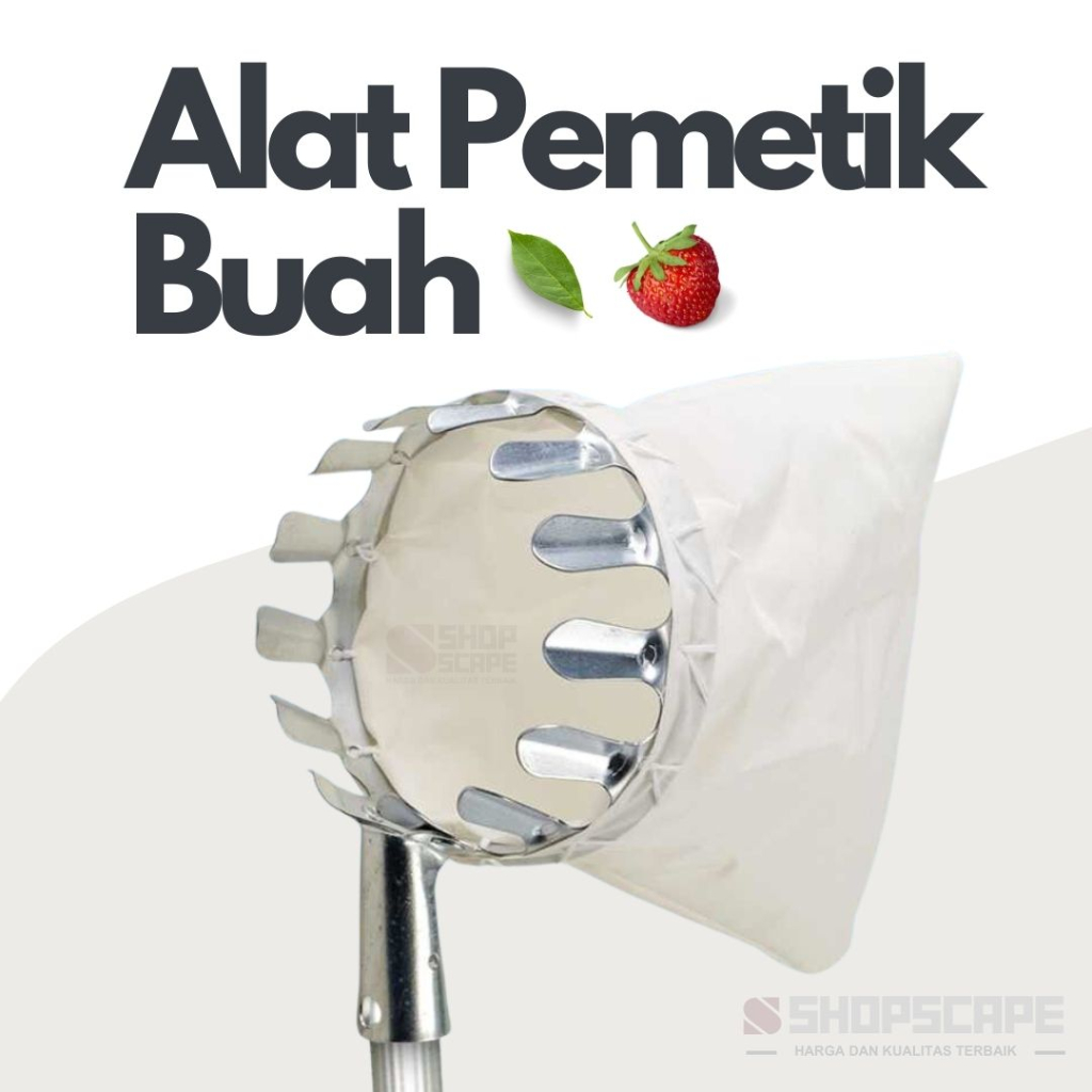 Jual Alat Pemetik Buah Metal Fruit Picker Jaring Tongkat Pemetik Petik ...