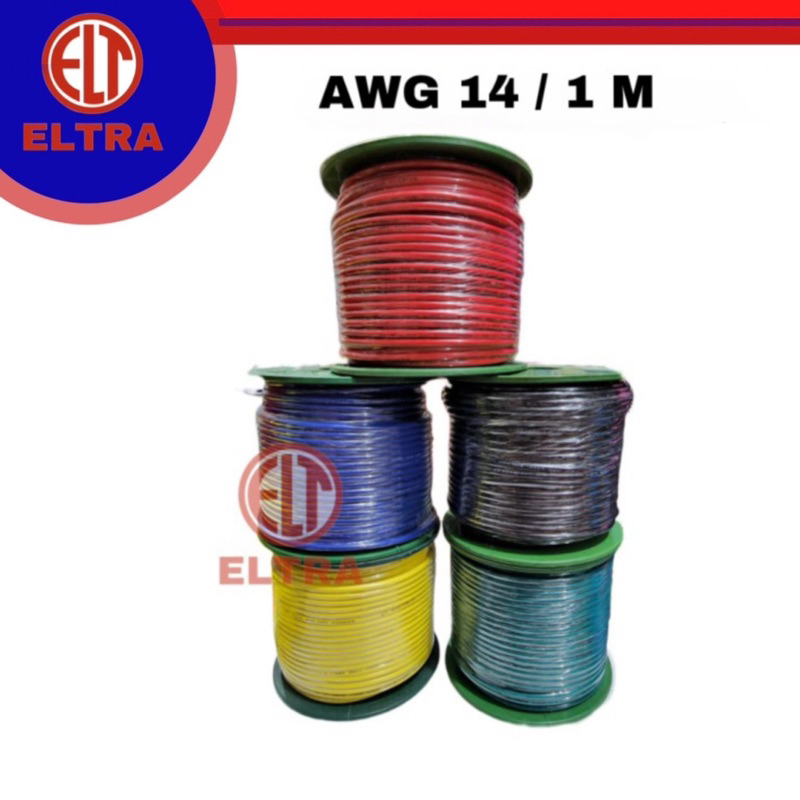 Jual KABEL AWG 14 SERABUT PUTIH METERAN cable serabut putih tembaga ...