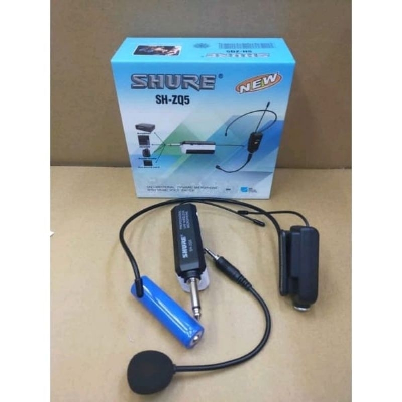 Jual Mic Wireless Bando Shure SH-ZQ5 New Microphone Wireless | Shopee ...