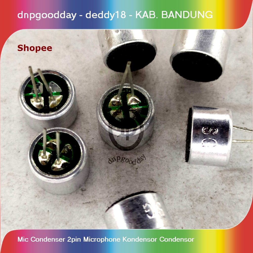 Jual mic condenser 2pin microphone kondensor condensor | Shopee Indonesia
