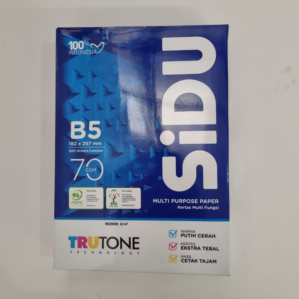Jual KERTAS HVS SIDU B5 70 GRAM | Shopee Indonesia
