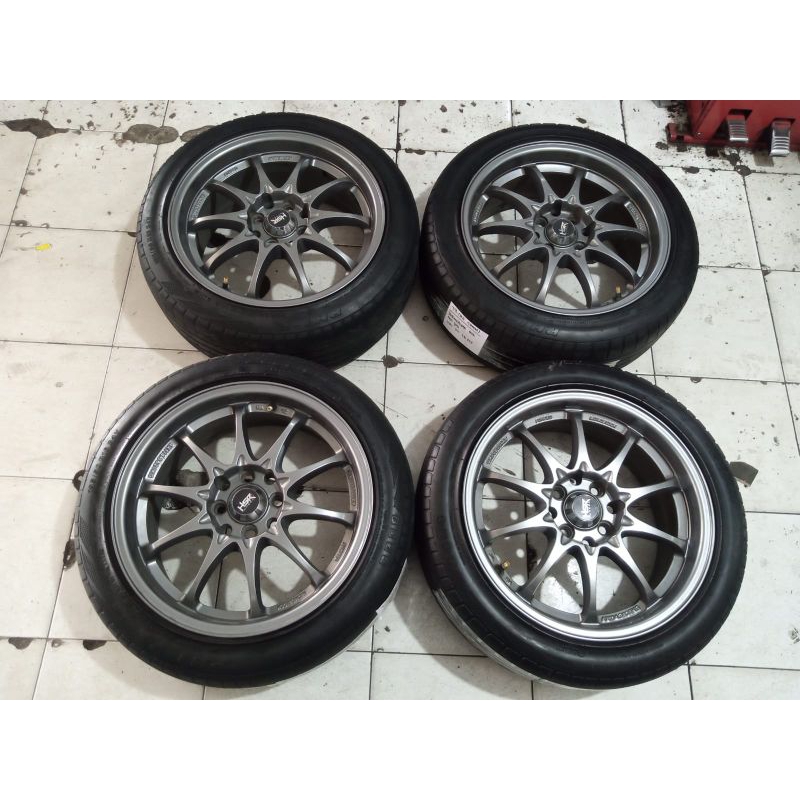 Jual Velg Pelek Mobil Hsr Hiroshima Ring 16 pcd 4x100-114.3 Et42 Velg Aja | Shopee Indonesia