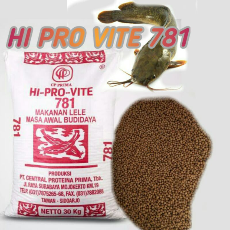 Jual PELET IKAN HI-PRO-VITE 781 HIPROVIT 1 KG PAKAN MAKANAN IKAN LELE ...