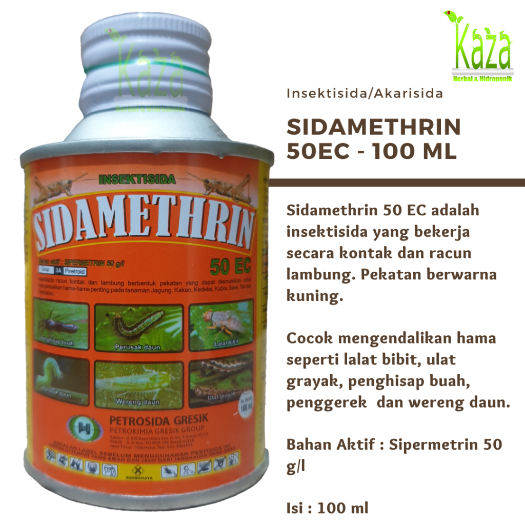Jual Insektisida Sidamethrin 50 EC 100 ml - Sidametrin Sipermetrin Hama ...