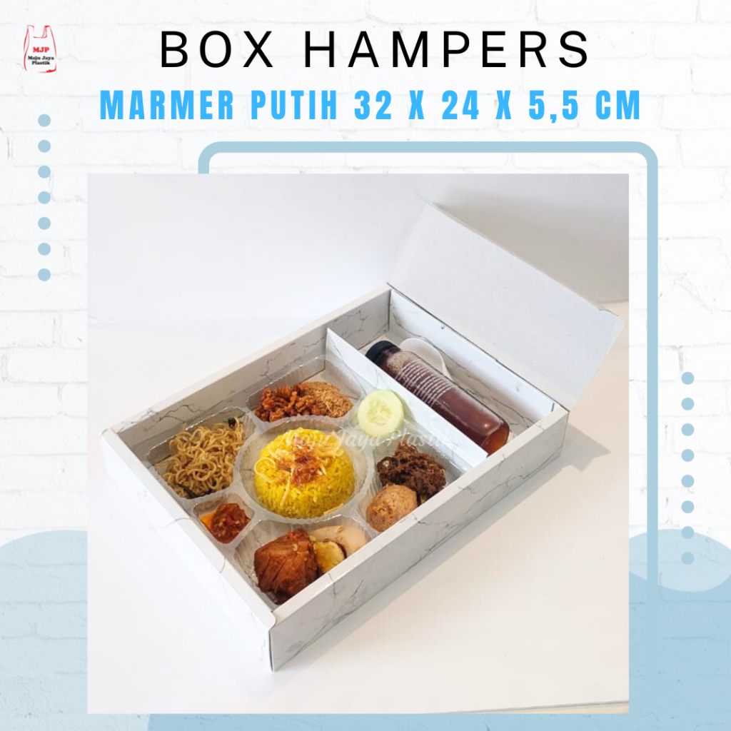 Jual (Min 5pcs) Kotak Nasi Premium Sekat 32x24x5,5 cm Dus Makanan Nasi ...