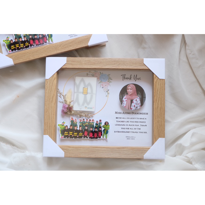 Jual Frame Hiasan LM Bunga Kering Hadiah Perpisahan Anniversary Wisuda ...
