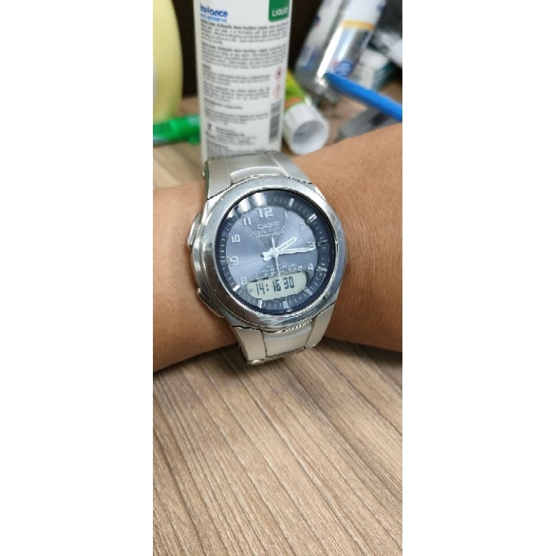 Jual Casio WVA 400J JDM rare tough solar autolight on | Shopee Indonesia