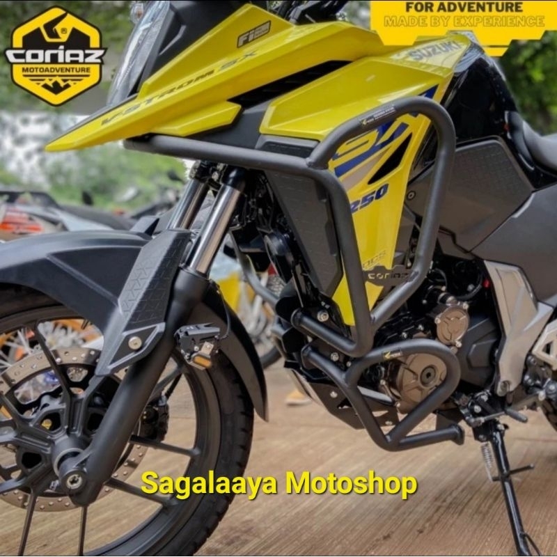 Jual Crashbar Suzuki Vstrom 250cc motor V-strom crash bar body guard engine pelindung body motor ...