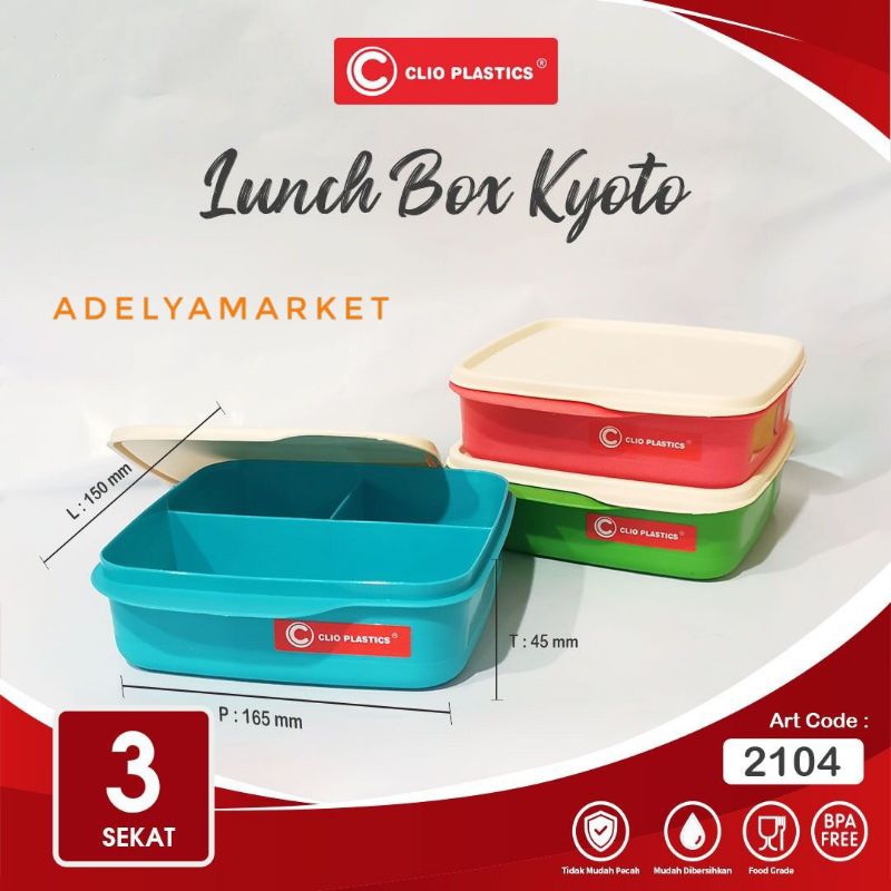 Jual Tempat makan KYOTO SEKAT 3 / lunch box clio/ souvenir | Shopee ...
