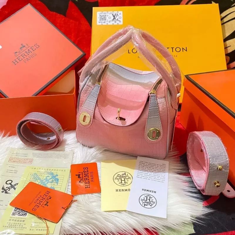 Jual Tas Lindy Croco Premium Hermes Rainbow | Shopee Indonesia