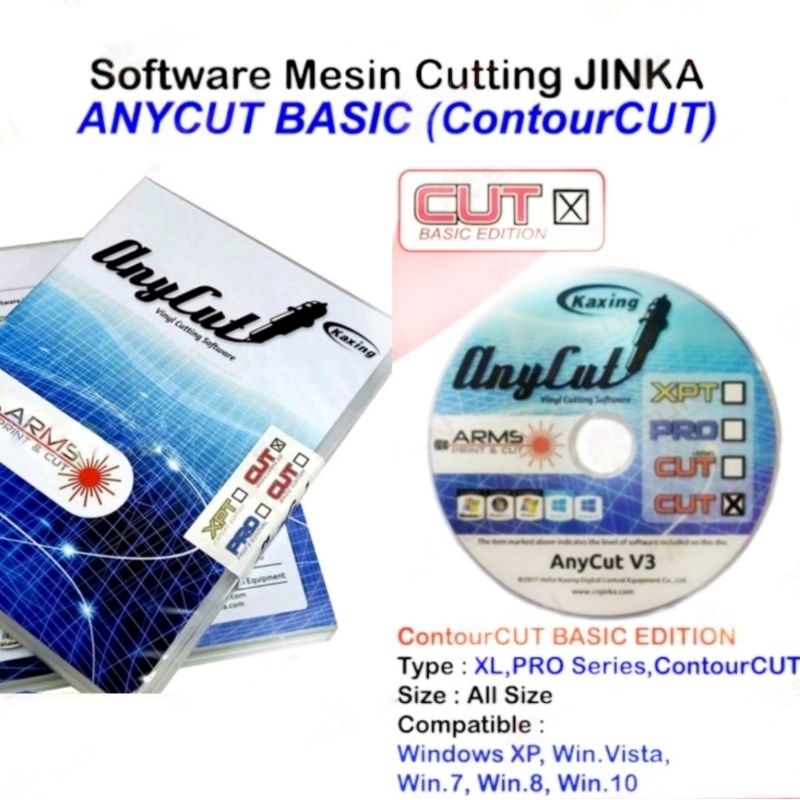 Jual Software ANYCUT ARMS JINKA Contour Cut Basic dan Basic+ARMS ...