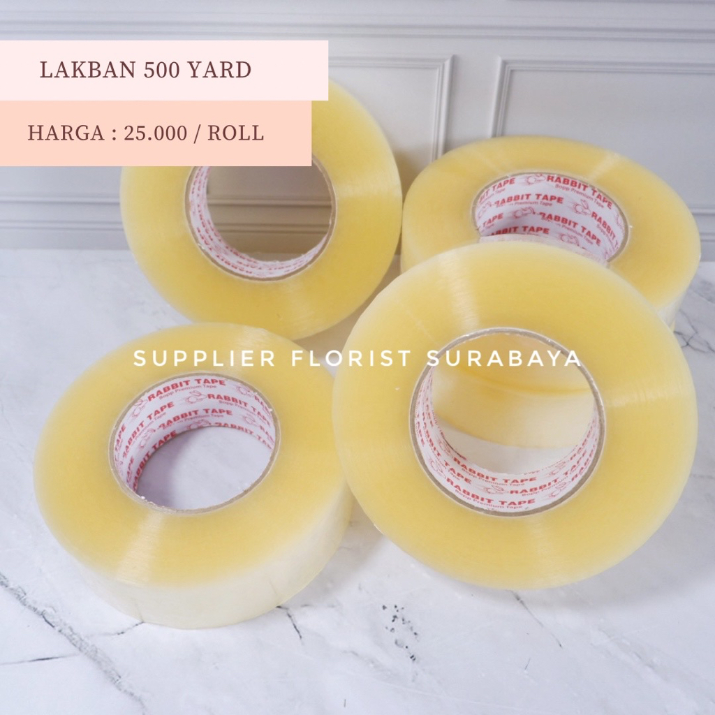 Jual [1 ROLL 500 YARD] ISOLASI LAKBAN BENING ISOLASI BESAR 2 INCH X 500 ...
