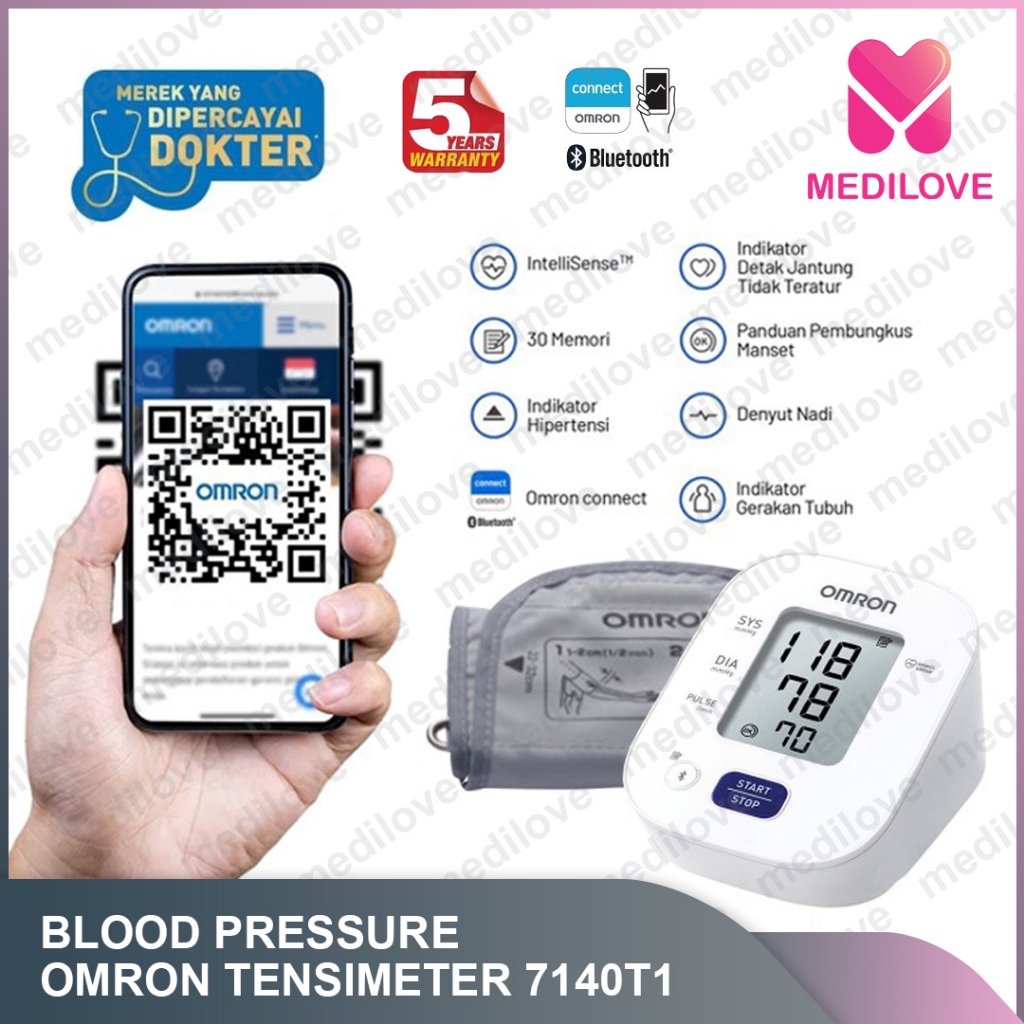 Jual Omron HEM-7140T HEM 8712 Blood Pressure Monitor Tensi Darah ...