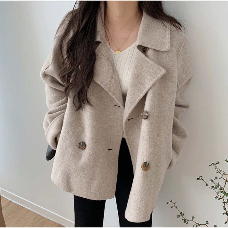 Jual [READY STOCK] Wool Outer (Korean Premium Outerwear Short Winter ...