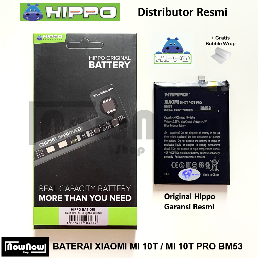 Jual Baterai Hippo Xiaomi Mi 10T / Mi 10T Pro BM53 BM 53 Original Batre ...