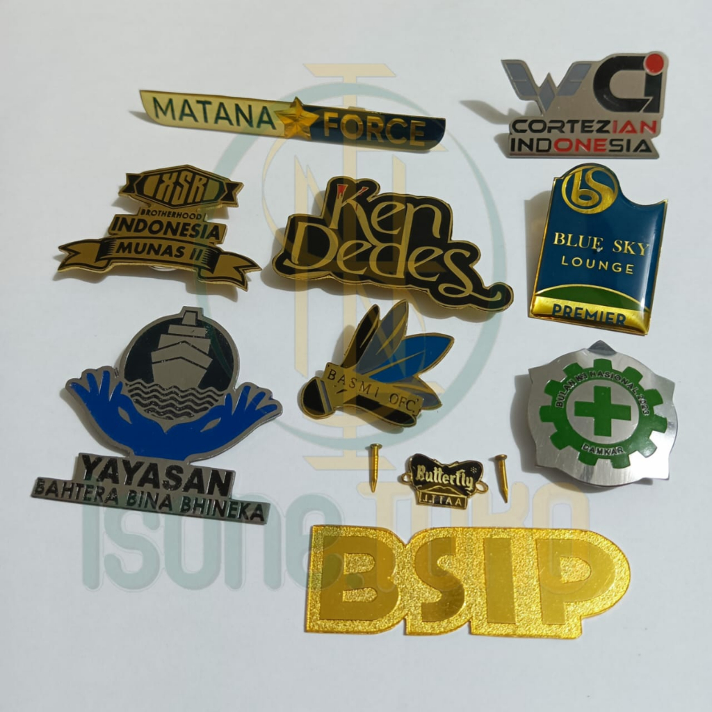Jual Pin Custom Peniti Bahan Kuningan Stainless Badge Event Pin Etching ...