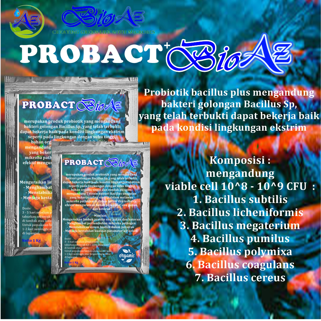 Jual Probiotik bacillus plus / probiotik kolam bioflok / probiotik ...
